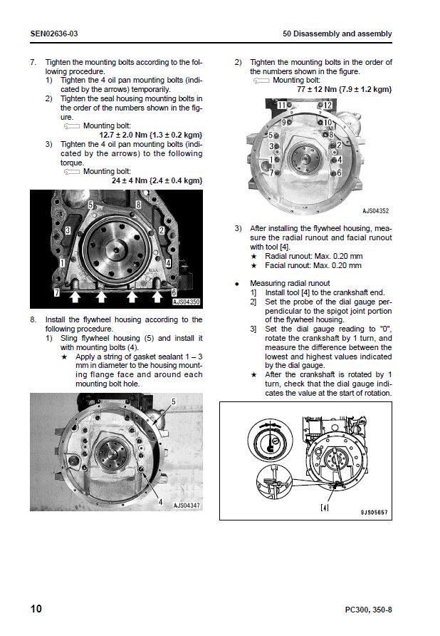 Komatsu 6D125E-3 Engine Service Manual